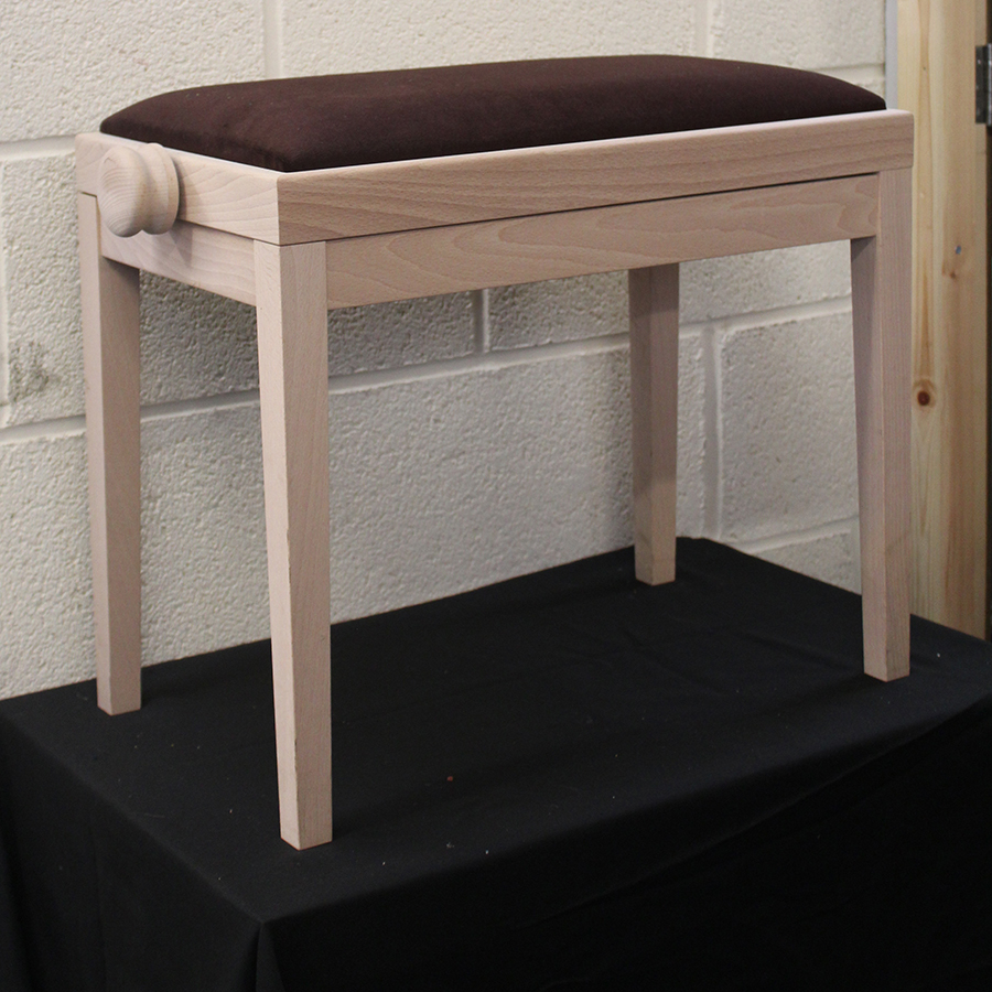 Natural Wood Brown Piano Stool | Abbey Piano Services