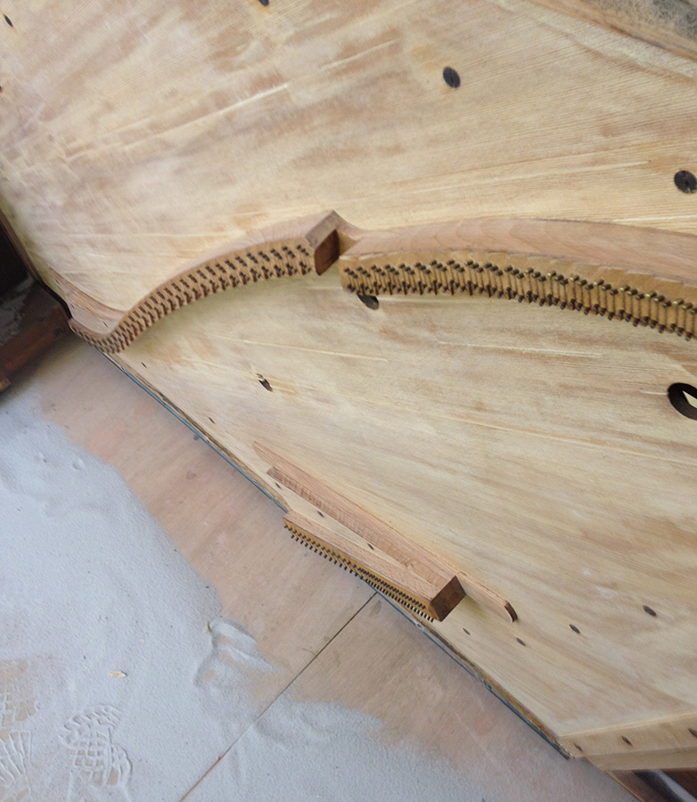 Cast Iron Frame | Abbey Piano Services