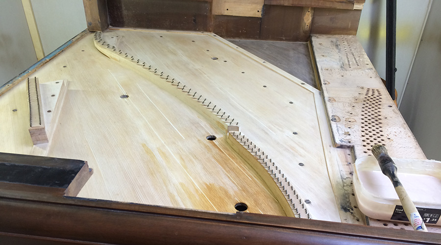 Cast Iron Frame | Abbey Piano Services